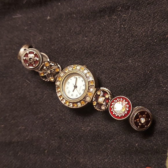 Avon | Accessories | Vintage Avon Bejeweled Stretch Quartz Watch | Poshmark